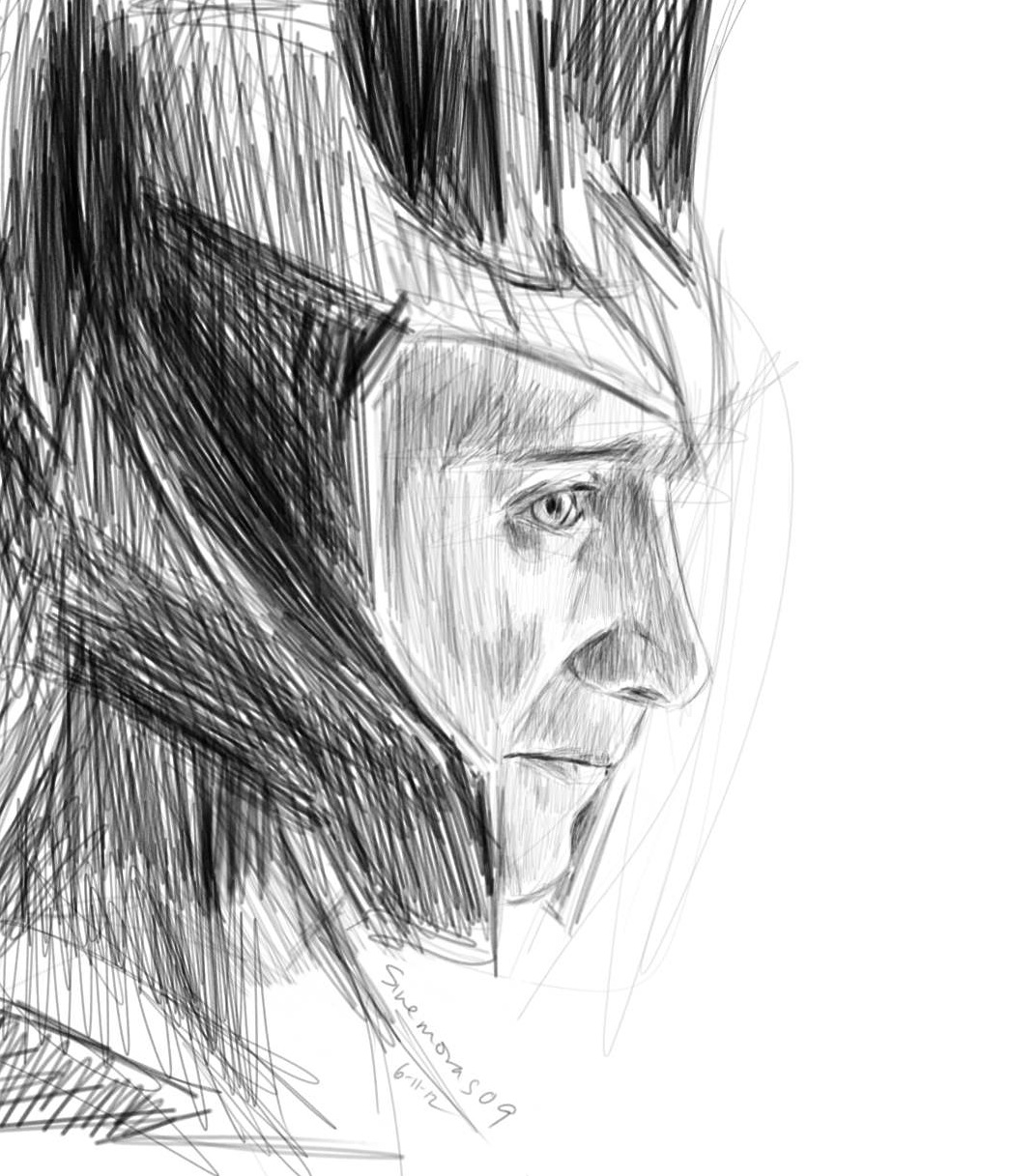 Portrait of Loki done in pencil - sinemoras09 - Thor (2011) [Archive of ...