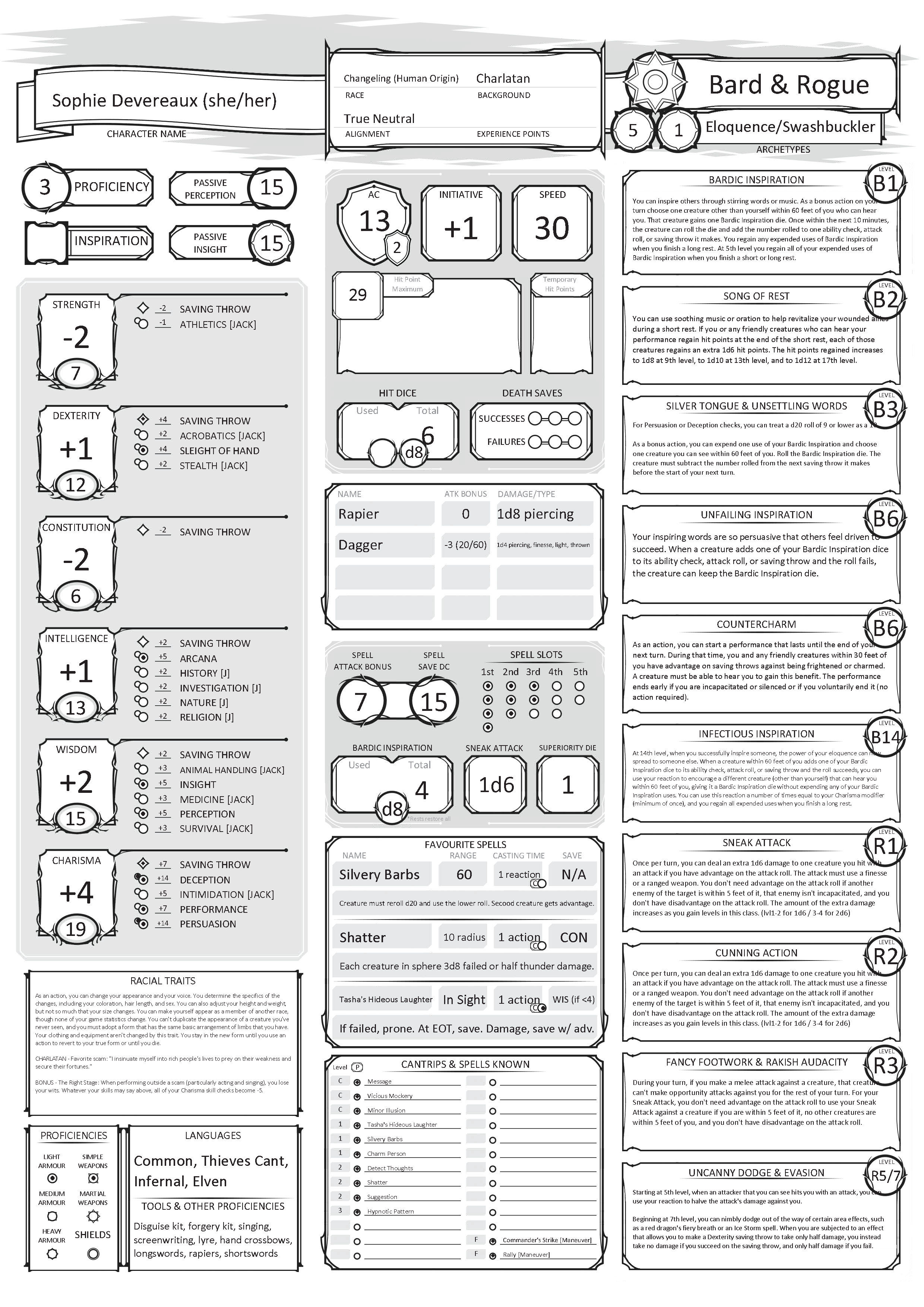 [DND CHARACTER SHEETS & FANART] the crit the rich campaign - Chapter 4 ...