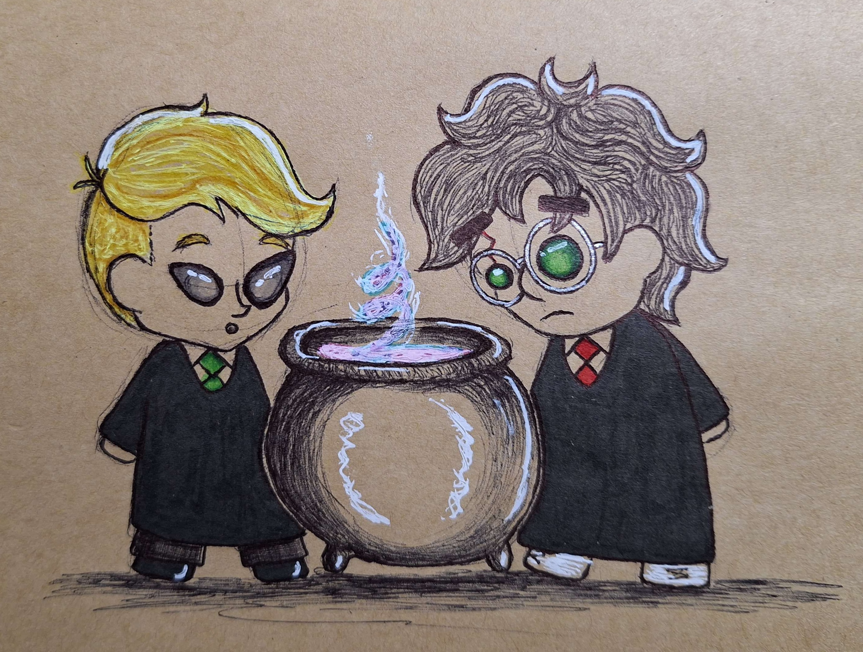 Inktober Day 9- Cauldron, Potion/Poison - Ches_Grinner - Harry Potter ...