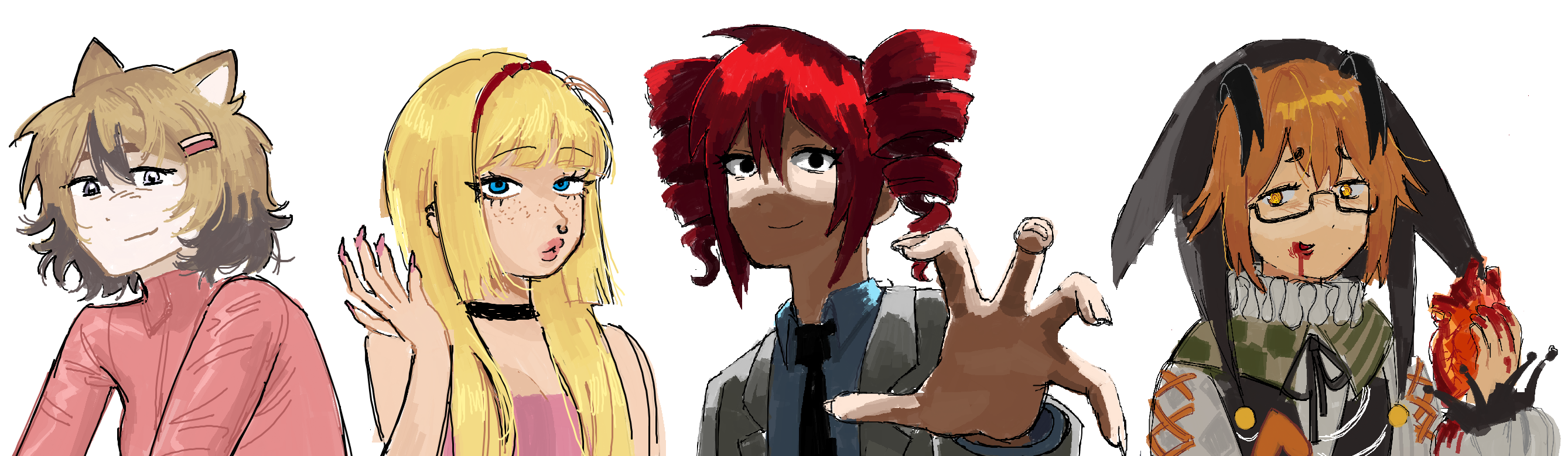 OPEN🐾$7 mspaint anthro/humanoid busts [FAST TAT] on Toyhouse