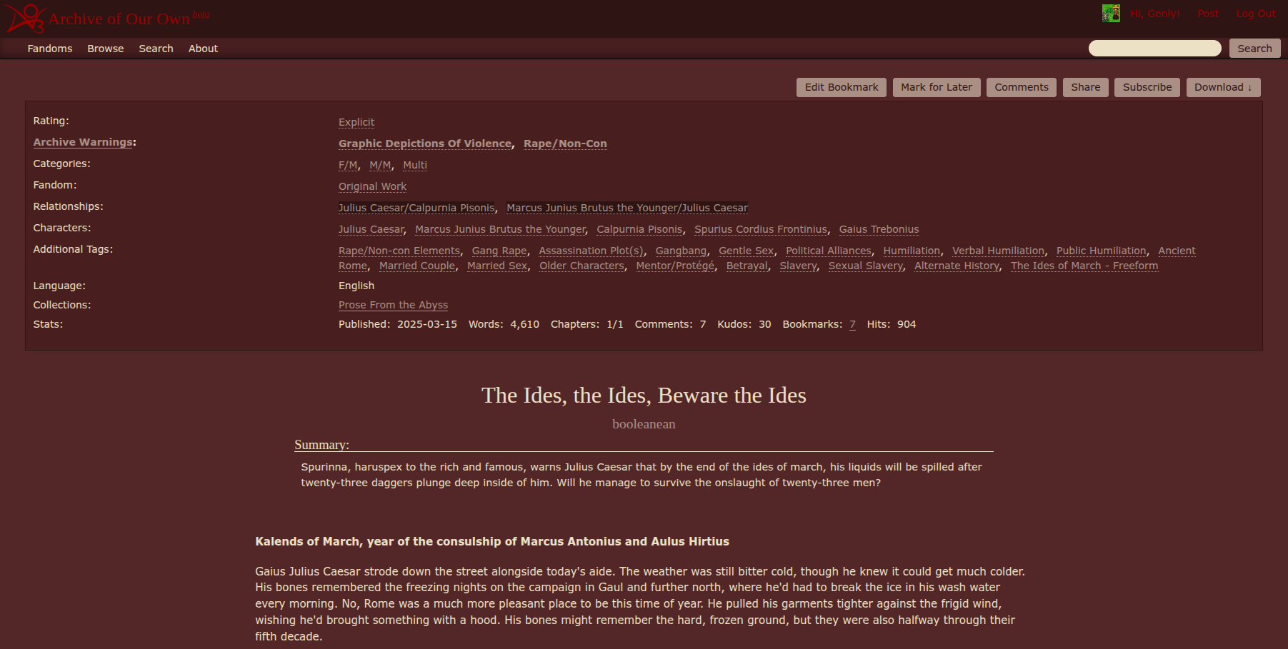 Red Velvet (Ellipsus) AO3 Site Skin - Geekly - Multifandom [Archive of ...