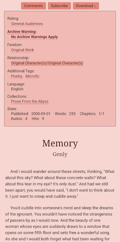Roseglow (Ellipsus) AO3 Site Skin - Geekly - Multifandom [Archive of ...