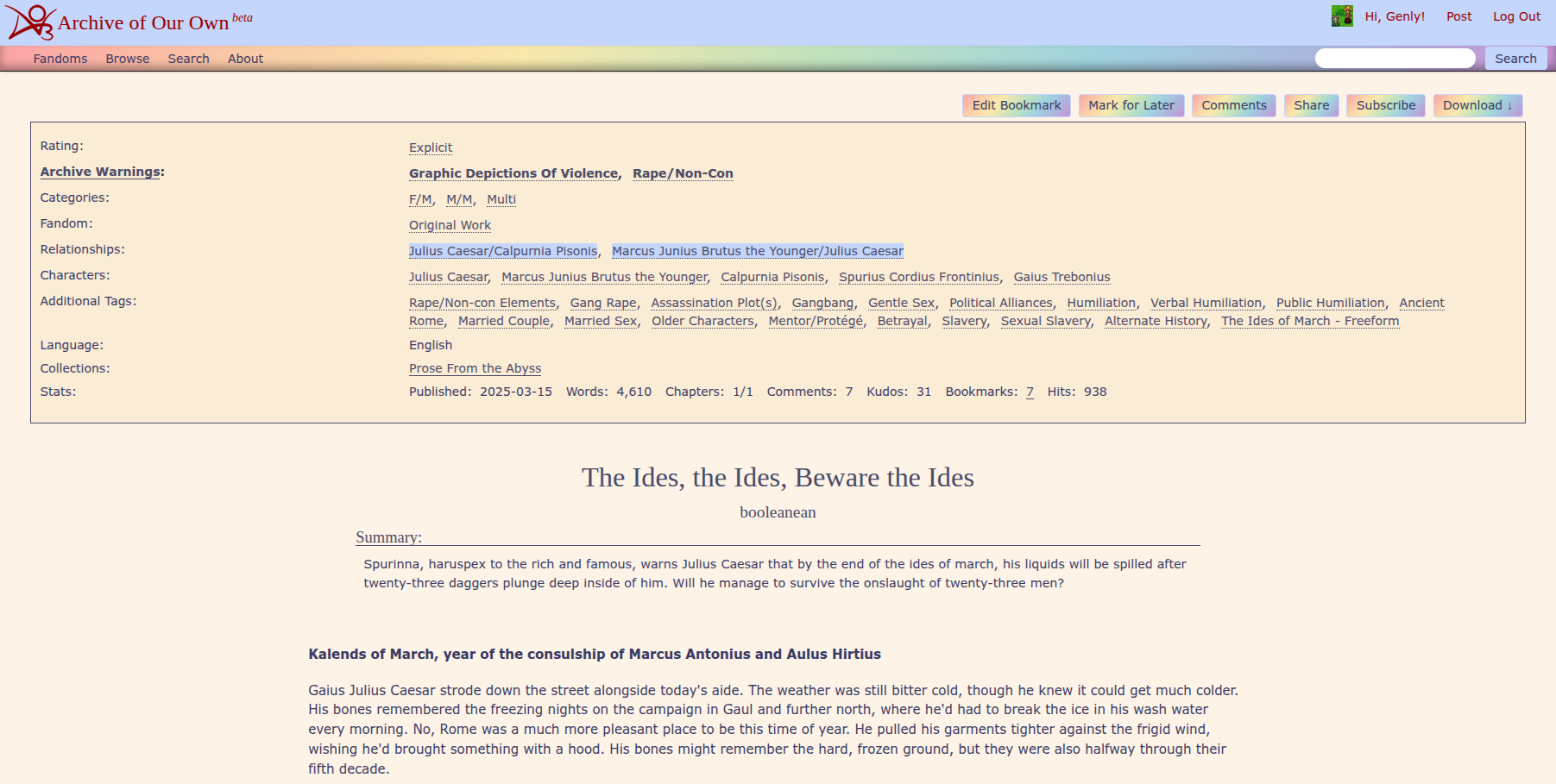 Pride Light (Ellipsus) AO3 Site Skin - Geekly - Multifandom [Archive of ...