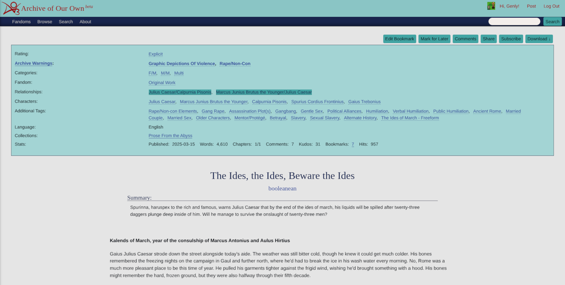 Retrograde (Ellipsus) AO3 Site Skin - Geekly - Multifandom [Archive of ...